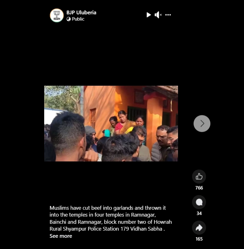 Attack on Hindu sentiments: Muslims throw beef and anti-Hindu notes ...