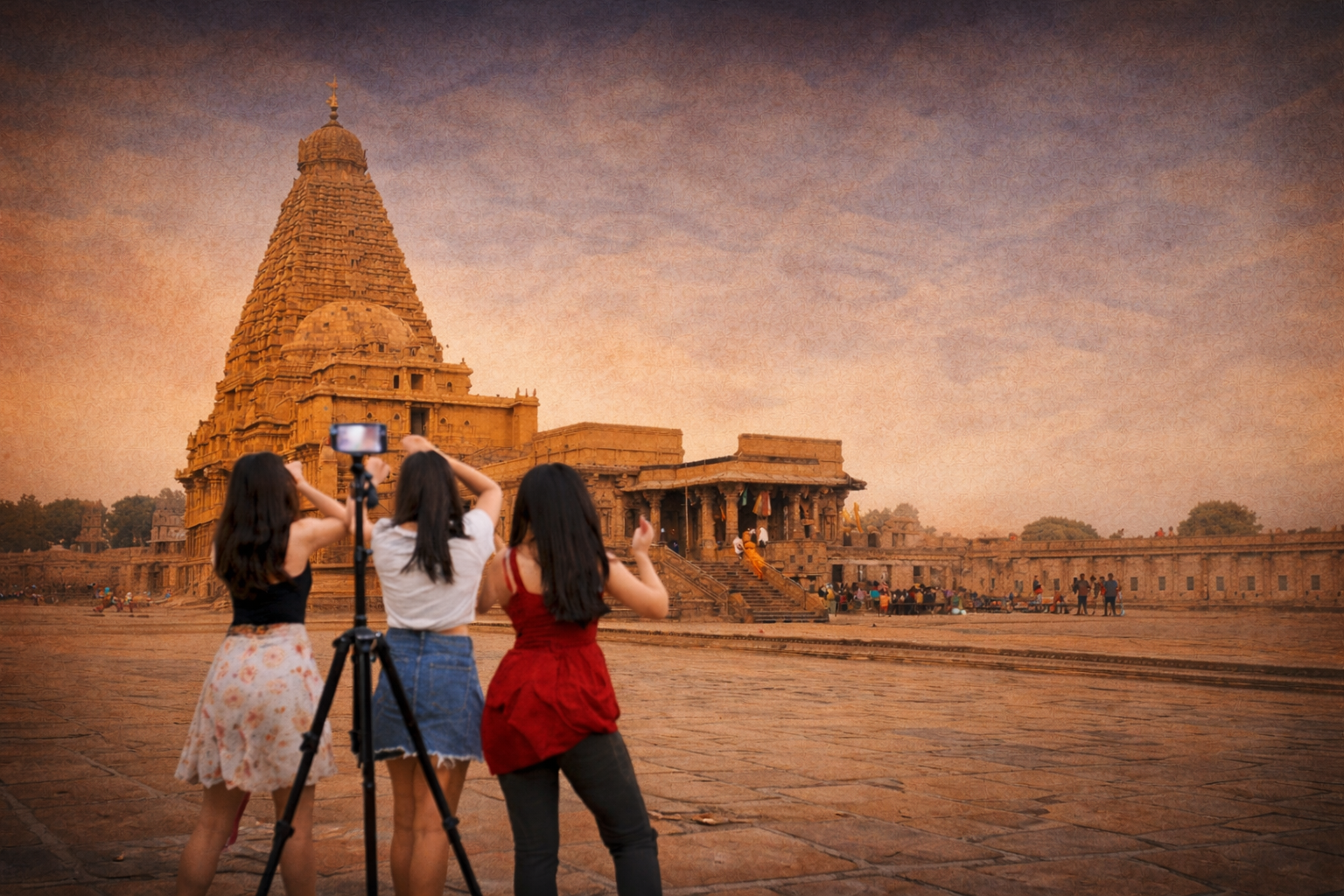 Hindu temple's sanctity desecrated; women film dance reels inside Tamil ...